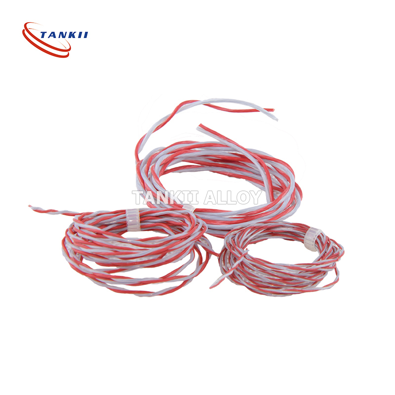China J Type Thermocouple Wire Extension Wire 24AWG 0.51mm with PTFE / Fiberglass Insulation and ...
